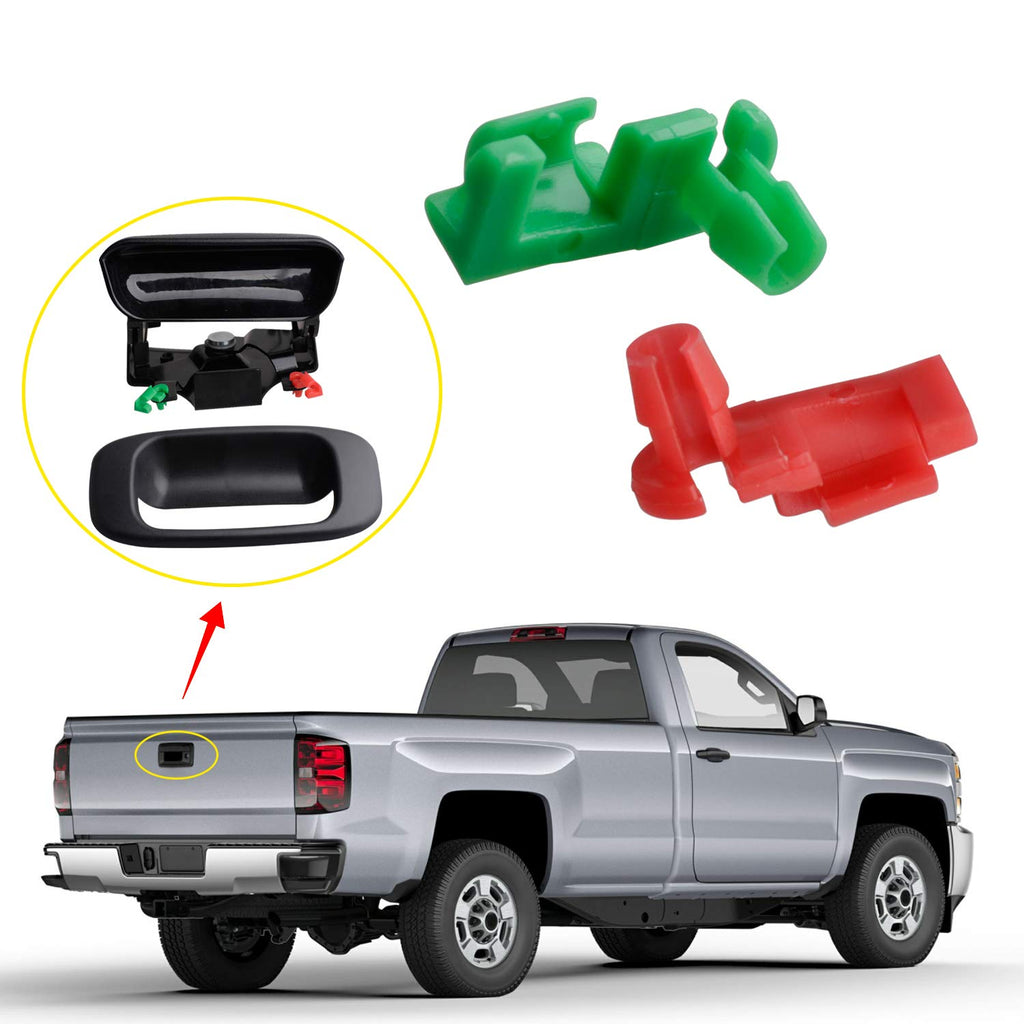 HERCOO Tailgate Handle Rod Clip Tail Gate Assembly Door Lock Retainer