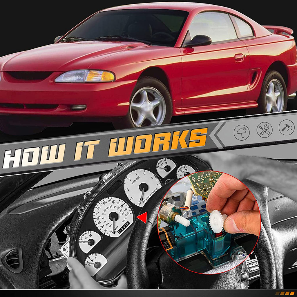 HERCOO Speedometer Odometer Gear Repair Kit New Speedo Gear Cluster Bu