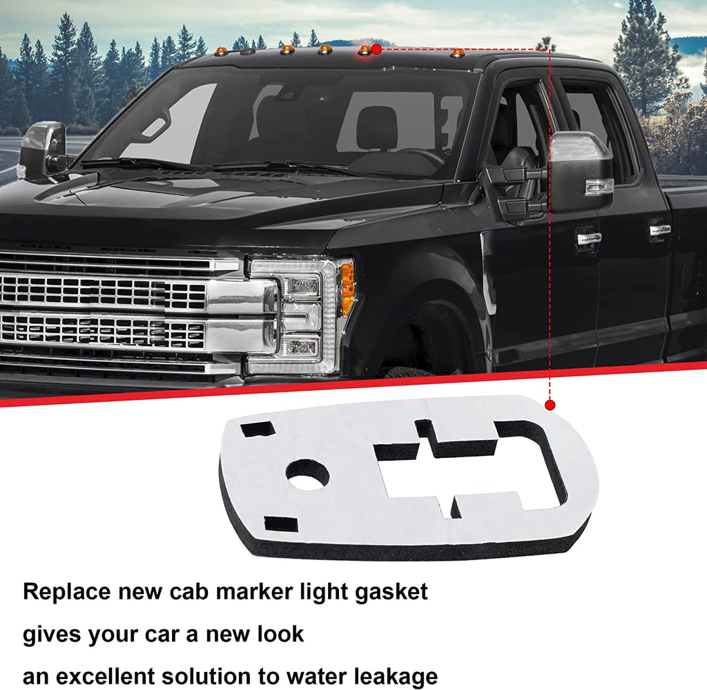 HERCOO Roof Cab Marker Light Gasket Clearance Running Lights Lamp Seal